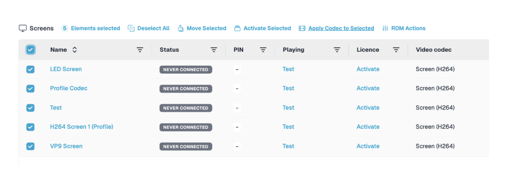 Multi-Codec Support Within Projects
